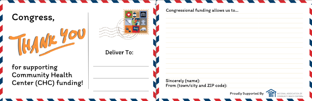 Writing Postcards to Congress – Health Center Advocacy Network